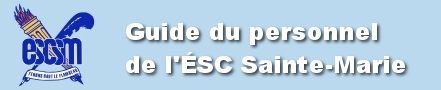 Guide du personnel de l'ESCSM